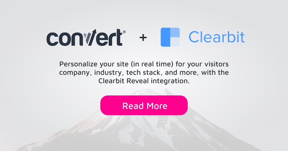 Clearbit Reveal - A/B Testing Software