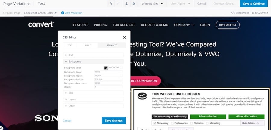 Cookiebot A B Testing Software Cookiebot A B Testing Software