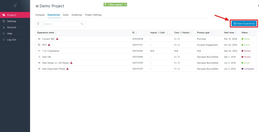 Clearbit Reveal - A/B Testing Software