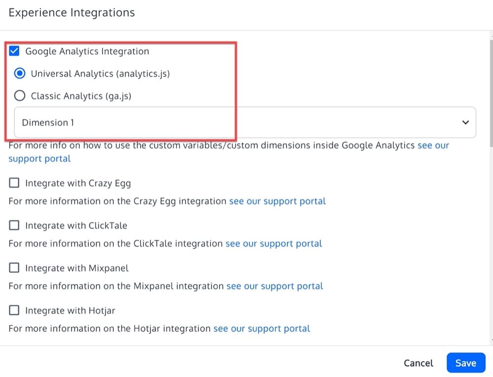 Google Analytics A/B Testing Software Integration