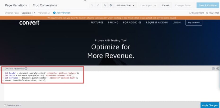 Convert’s No-code and Code Editors and When to Use Each