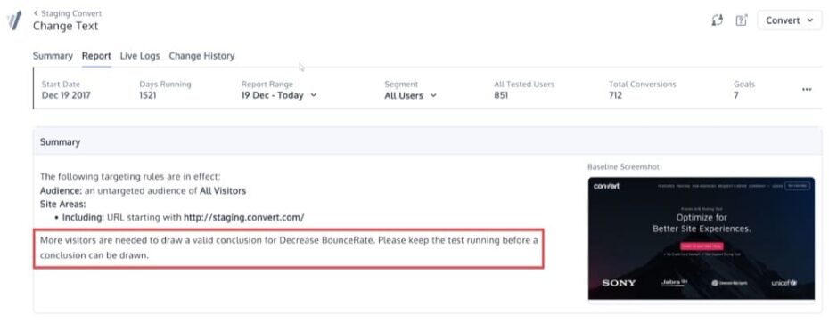 How to Read and Interpret a Convert Experiences Report