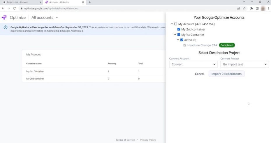 Export Experiment Data from Google Optimize with Convert’s Migration Tool Export Experiment Data from Google Optimize with Convert’s Migration Tool